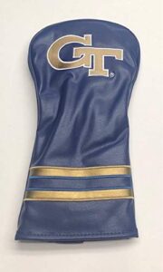 ncaa georgia tech yellow jackets golf vintage driver head cover (navy/gold)