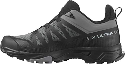 Salomon X Ultra 4 Hiking Shoes for Men, Quiet Shade/Black/Quiet Shade, 11