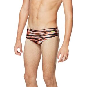 speedo men's swimsuit brief prolt printed team colors