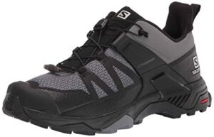 salomon x ultra 4 hiking shoes for men, quiet shade/black/quiet shade, 11