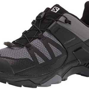 Salomon X Ultra 4 Hiking Shoes for Men, Quiet Shade/Black/Quiet Shade, 11