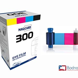 Bodno 2 x Magicard 300 Printer MC300YMCKO/2 Color Ribbon - YMCKO - 300 Prints Software Demo Card