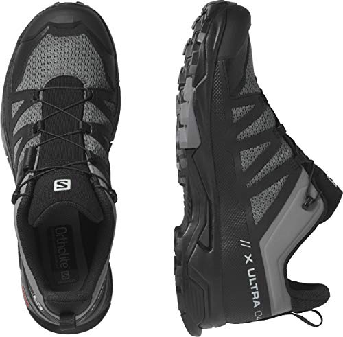 Salomon X Ultra 4 Hiking Shoes for Men, Quiet Shade/Black/Quiet Shade, 11