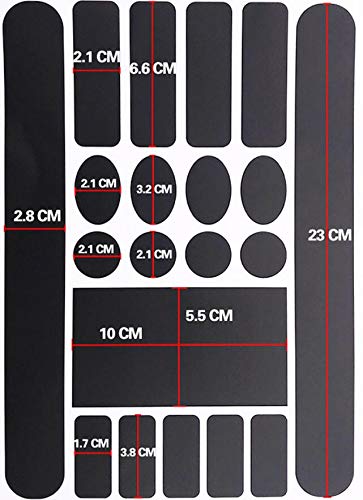 vipolish 3 Sheets Bicycle Chainstay Protector Decal Sticker Adhesive Chainstay Frame Guard for Mountain Bike Chain Protective Road Bike Folding Frame Front Fork Protective