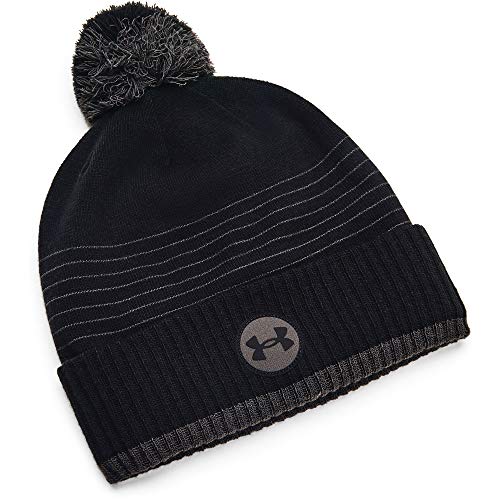 Under Armour Men's Truckstop Fleece Beanie, Black (001)/Black, One Size Fits Most