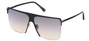 tom ford sofi ft 0840 shiny black silver/smoke 61/11/140 women sunglasses