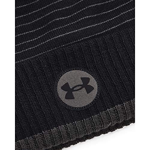 Under Armour Men's Truckstop Fleece Beanie, Black (001)/Black, One Size Fits Most