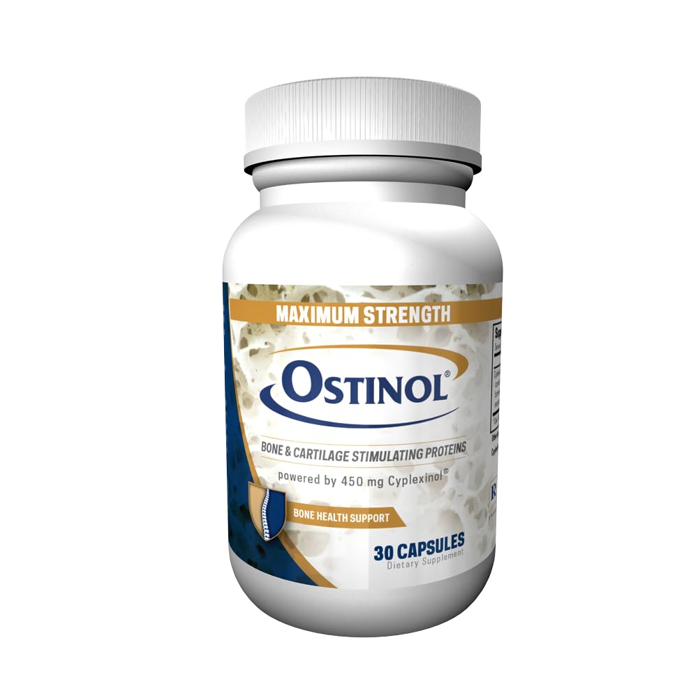 Ostinol Standard 450mg - Bone & Joint Supplement | Stem Cell Activation Certified | Bio Active Protein Complex for Moderate Bone Loss & Moderate Joint Disfunction - 30 Capsules