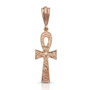 better jewelry real copper etched ankh pendant, charm