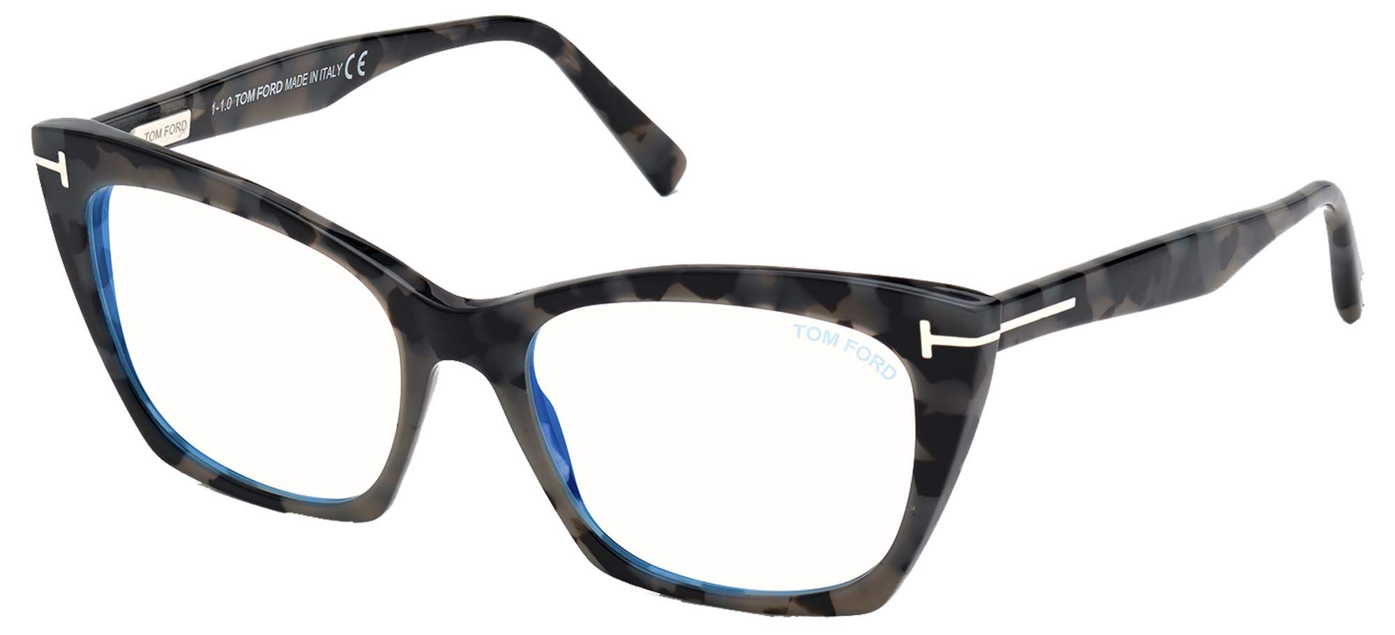 Tom Ford FT 5709-B BLUE BLOCK Grey Havana 54/17/140 women Eyewear Frame