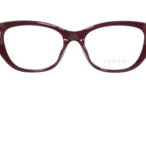 Gucci GG0813O 003 Eyeglasses Women's Burgundy/Gold Full Rim Optical Frame 52mm