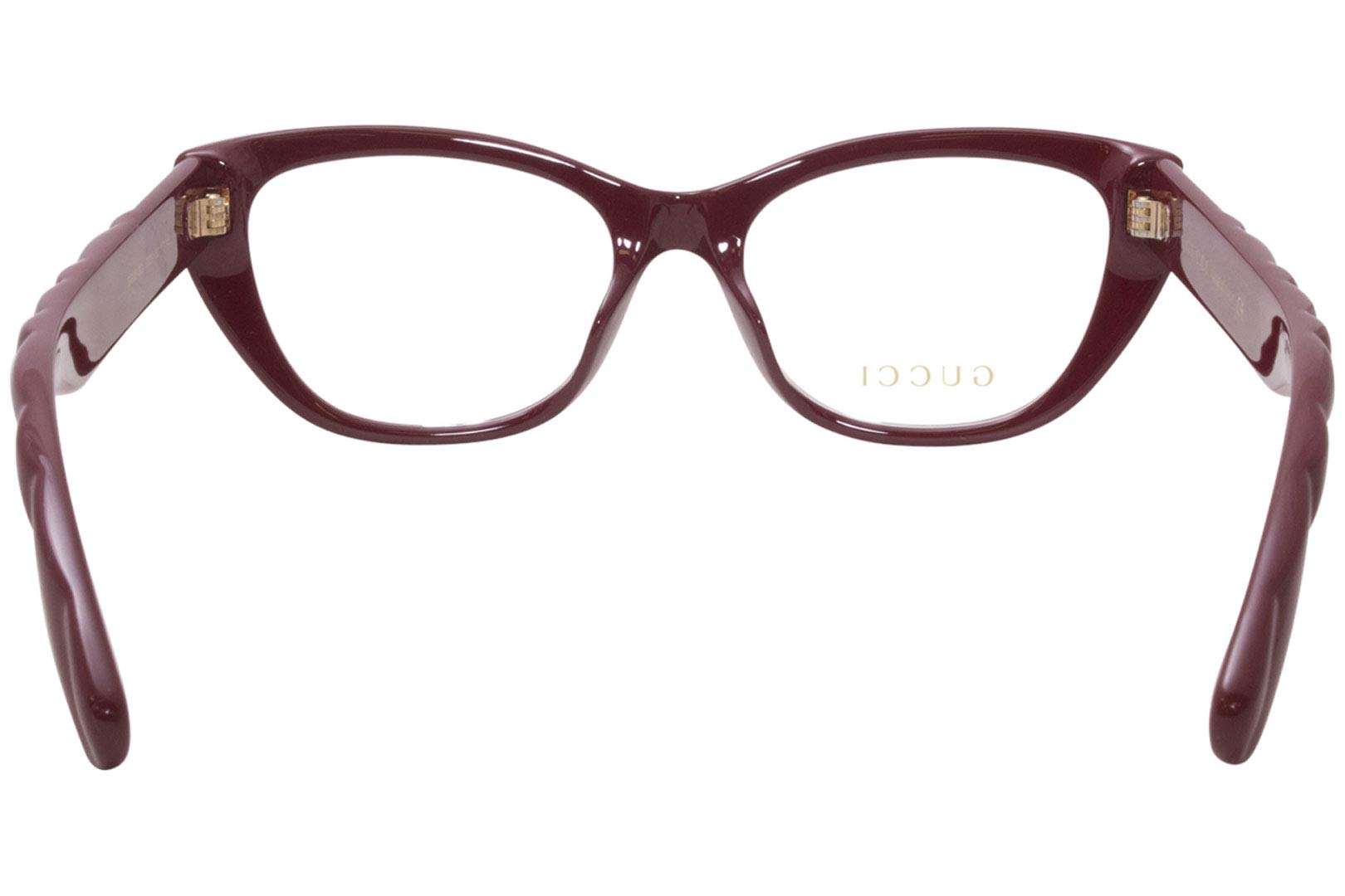 Gucci GG0813O 003 Eyeglasses Women's Burgundy/Gold Full Rim Optical Frame 52mm