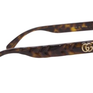 Gucci GG0812O 002 Eyeglasses Women's Havana/Gold Full Rim Optical Frame 54mm