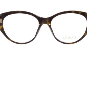 Gucci GG0812O 002 Eyeglasses Women's Havana/Gold Full Rim Optical Frame 54mm