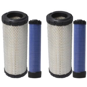 podoy p822858 and p821575 air filter set(2 pack) compatible with fpg05 air cleaner 11013-7044 11013-7045 46438 42985 2508301-s 2508304-s m131802 m131803