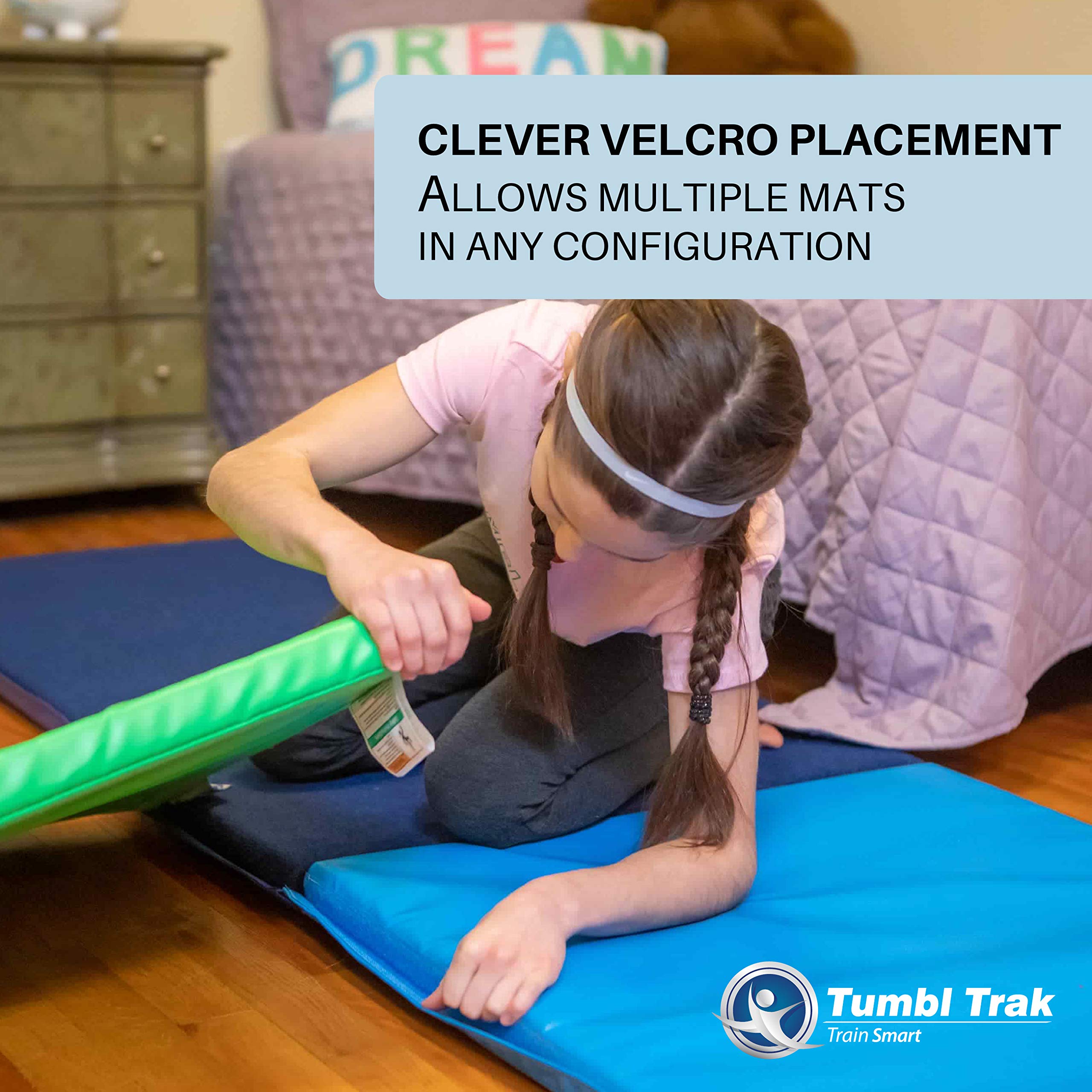 Tumbl Trak Fitness Mat Plus, 2FT x 4FT x 1-3/8IN, Royal Blue (BAM-24ROYALBLUE)