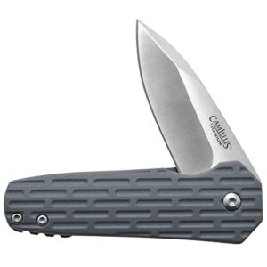 camillus wedge 5.75" folding knife, 2.25" drop-point blade, slate blue (19399)