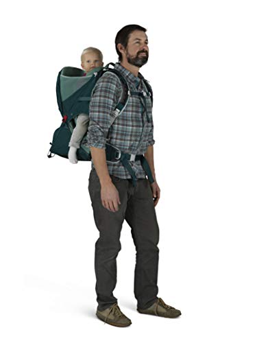 Osprey Poco LT Lightweight Child Carrier and Backpack for Travel, Deep Teal