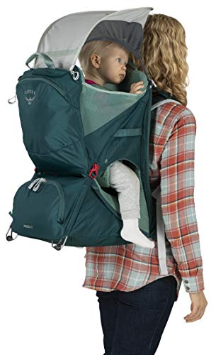 Osprey Poco LT Lightweight Child Carrier and Backpack for Travel, Deep Teal