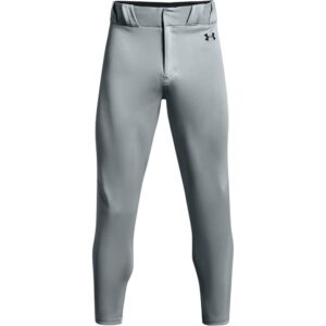 under armour men's gameday vanish 21 pants, baseball gray (080)/black, small