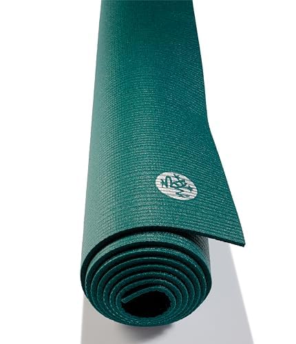 Manduka PRO Lite Yoga Mat - Lightweight For Women and Men, Non Slip, Cushion for Joint Support and Stability, 4.7mm Thick, 71 Inch (180cm), Deep Sea Green, 71" x 24"