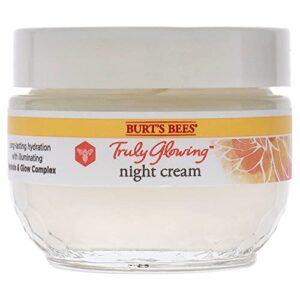 Burt's Bees Truly Glowing Night Cream Unisex 1.8 oz, White (I0115908)