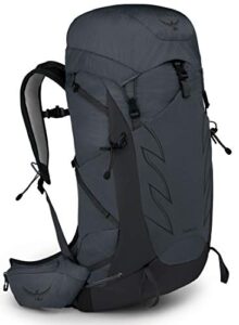 osprey talon 33l men's hiking backpack with hipbelt, eclipse grey, l/xl