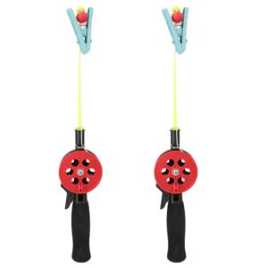 Diydeg Mini 2pcs Fishing Pole, 13.3in Kids Fishing Rod, for Ice Fishing Kids Fishing,