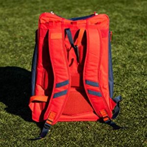 Rawlings | LEGION Backpack Equipment Bag | Baseball & Softball | Red/White/Blue