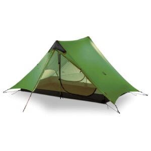 3f ul gear lanshan 2 pro tent 2 person outdoor ultralight camping tent 3 season professional 20d nylon both sides silicon tent (khaki, 4 season)