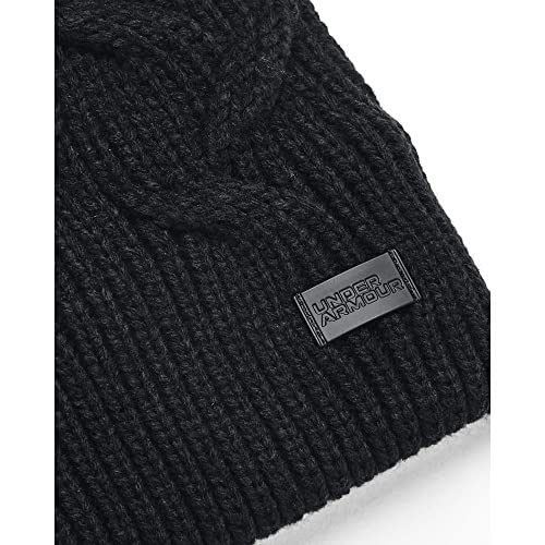 Under Armour Women's Around Town Fleece Beanie, Black (001)/Black, One Size Fits Most