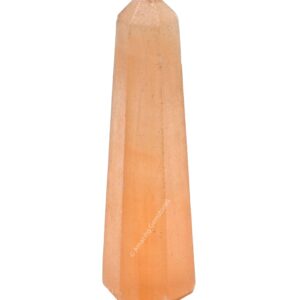 Orange Selenite Crystal Towers ~ Natural Healing Crystal Point Obelisk for Reiki Healing and Crystal Grid (2" to 3" INCH)