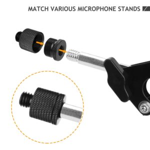 Frgyee Mic Stand Adapter 5/8 Female to 3/8 Male and 3/8 Female to 5/8 Male Screw Adapter Thread for Microphone Stand Mount to Camera Tripod Adapter 2 Pack