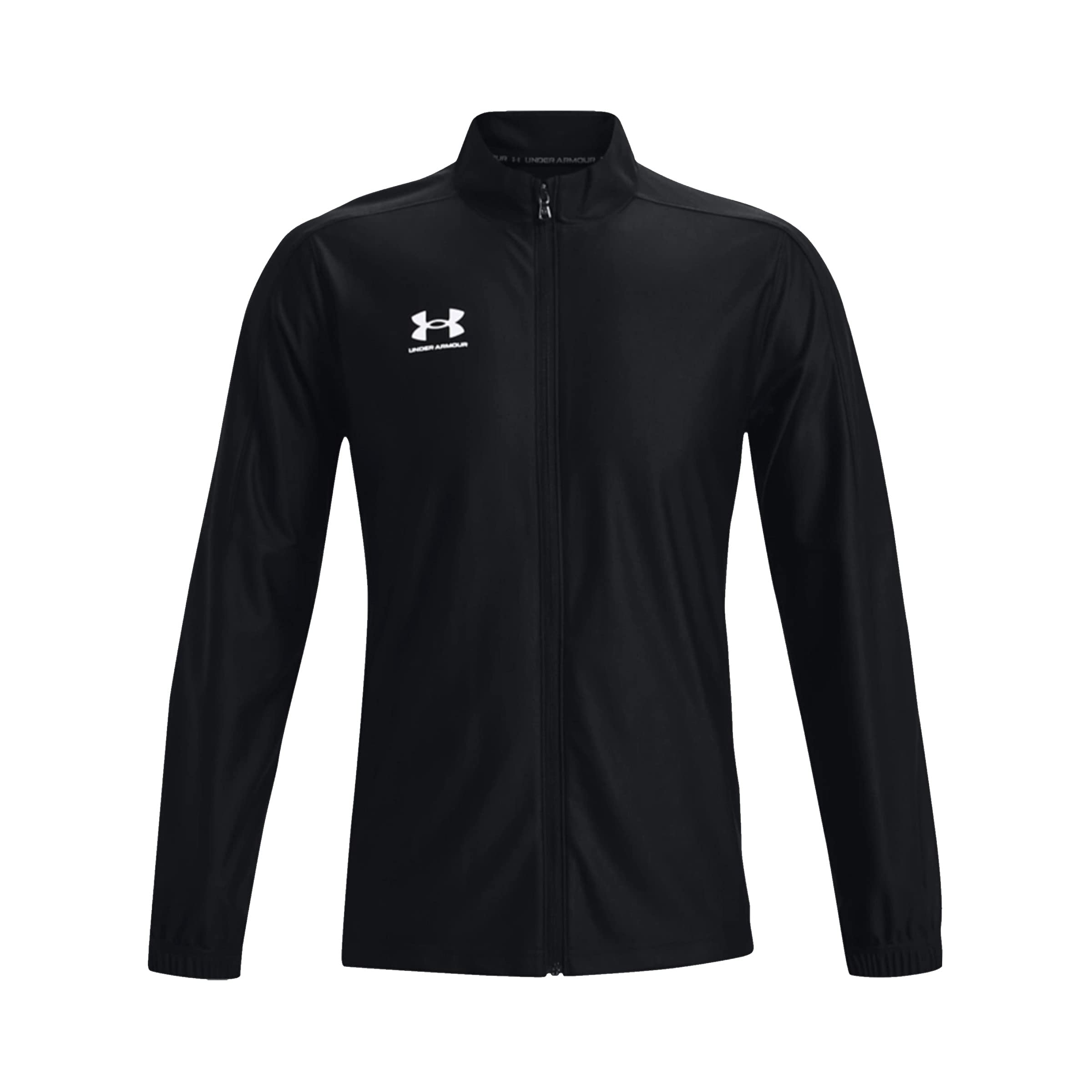 Under Armour Men's Challenger Track Jacket, Black (001)/White, Large