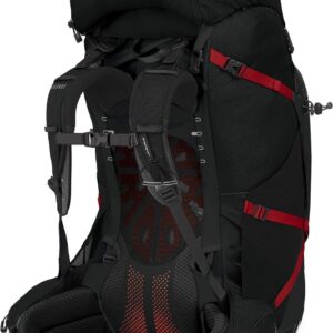 Osprey Aether Plus 100L Men's Backpacking Backpack, Black, S/M