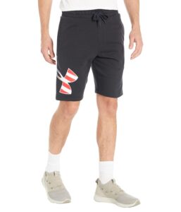 under armour mens freedom rival bfl shorts, black (001)/none, large