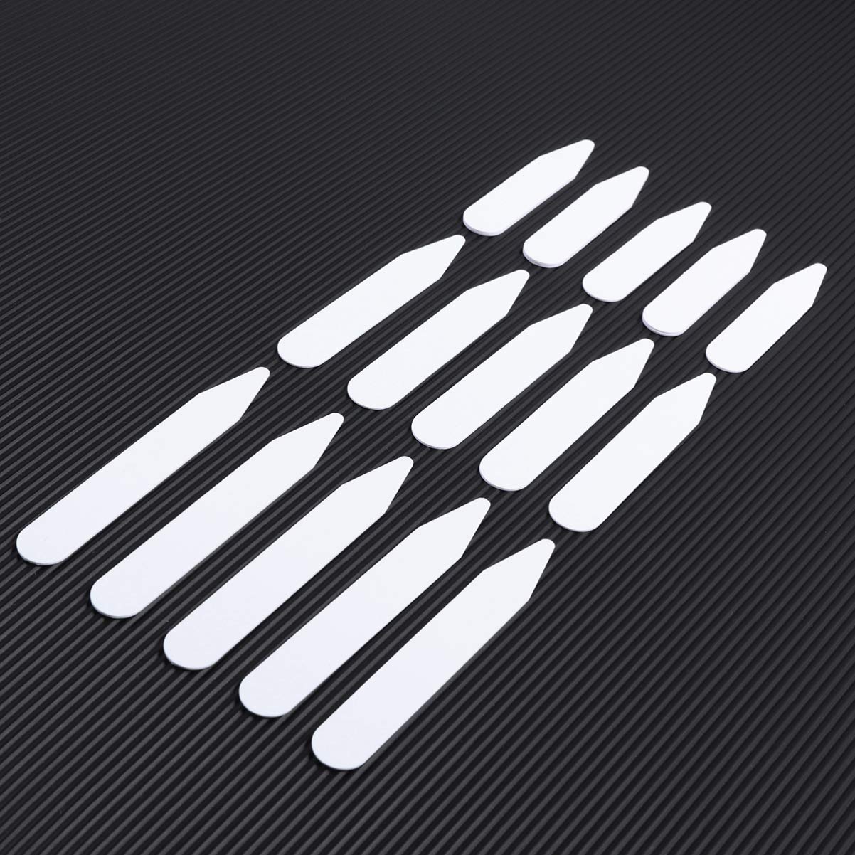 BESPORTBLE Collar Stays for Men - 200Pcs Collar Stiffeners Plastic White Shirt Collar Bones Dress Shirt in 3 Sizes