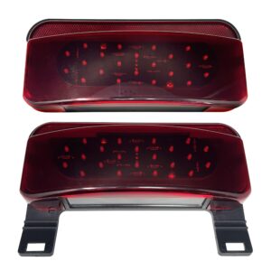 command electronics led rv camper trailer stop turn brake tail lights/license light/black base