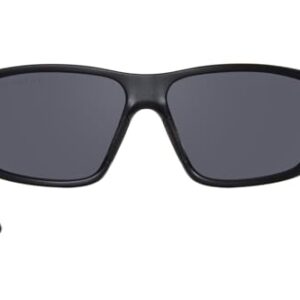 PRADA LINEA ROSSA PS 02XS - DG002G Sunglasses BLACK RUBBER w/POLAR DARK GREY 60mm