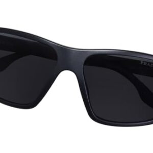 PRADA LINEA ROSSA PS 02XS - DG002G Sunglasses BLACK RUBBER w/POLAR DARK GREY 60mm