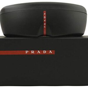 PRADA LINEA ROSSA PS 02XS - DG002G Sunglasses BLACK RUBBER w/POLAR DARK GREY 60mm