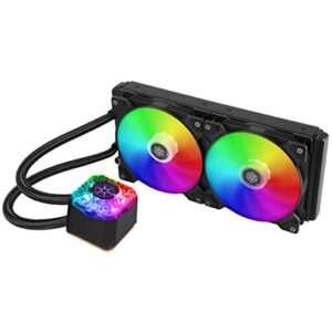 silverstone technology icegem 280, 280mm all-in-one liquid cooler for am5 & threadripper tr5 / sp6, sst-ig280-argb