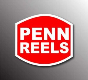 penn reels usa tackle box lure fishing - sticker graphic - auto, wall, laptop, cell, truck sticker for windows, cars, trucks