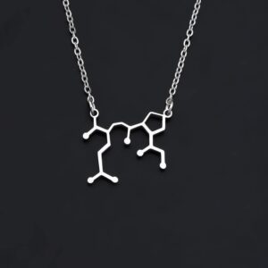 ENSIANTH Rett Syndrome Molecule Necklace Rett Syndrome Awareness Gift MECP2 Gene Pendant Rett Syndrome Warrior Gift (Molecular Necklace)