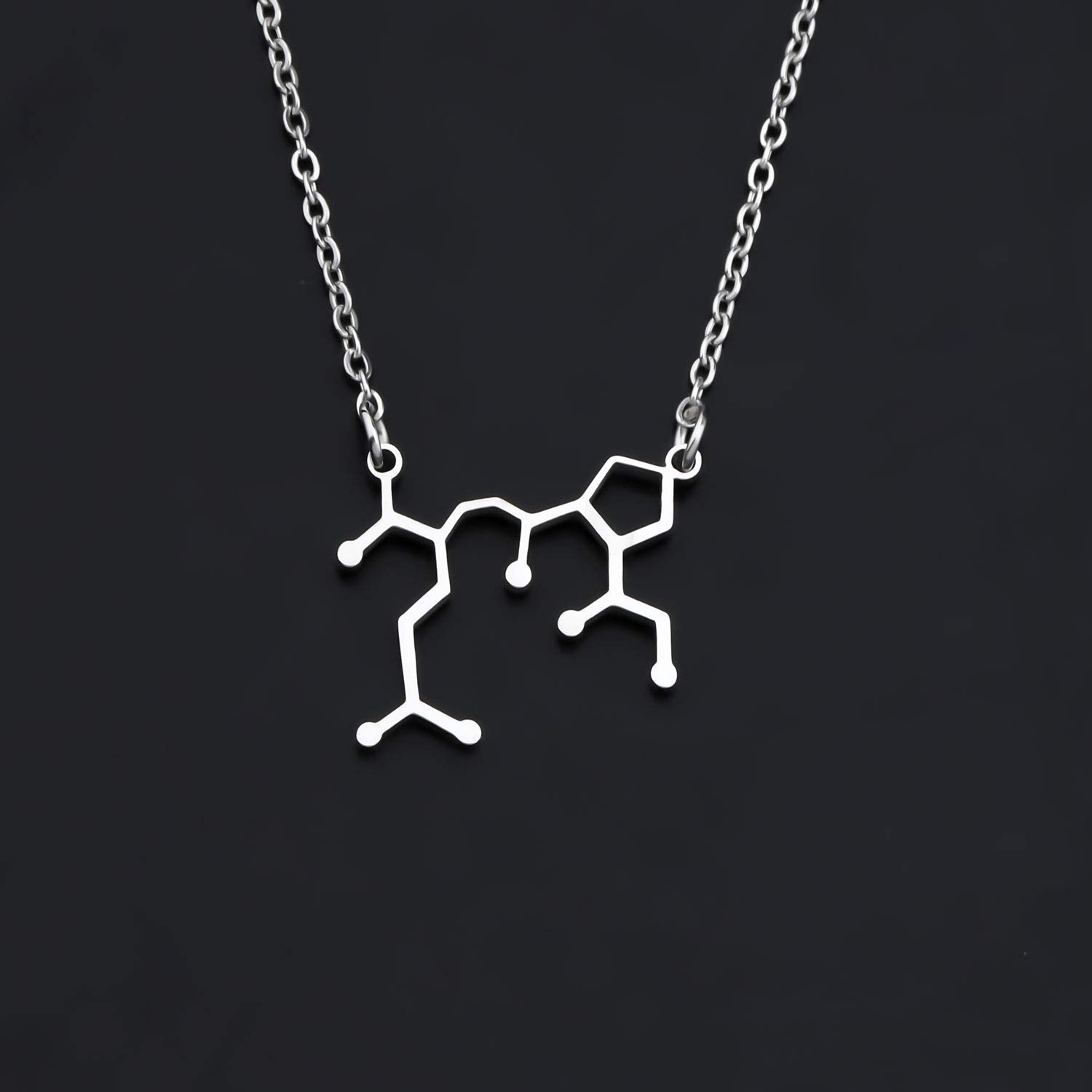 ENSIANTH Rett Syndrome Molecule Necklace Rett Syndrome Awareness Gift MECP2 Gene Pendant Rett Syndrome Warrior Gift (Molecular Necklace)