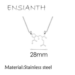 ENSIANTH Rett Syndrome Molecule Necklace Rett Syndrome Awareness Gift MECP2 Gene Pendant Rett Syndrome Warrior Gift (Molecular Necklace)