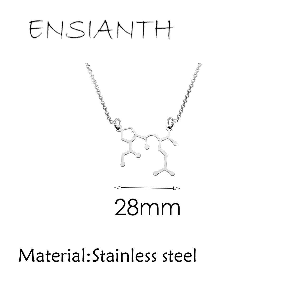 ENSIANTH Rett Syndrome Molecule Necklace Rett Syndrome Awareness Gift MECP2 Gene Pendant Rett Syndrome Warrior Gift (Molecular Necklace)