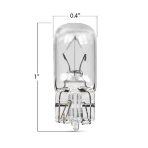 Feit Electric BP5XN-12/RP/12 12-Volt 5-Watt T-5 Wedge Base Xenon Light Bulb, 2400K Soft White Replacement Bulb, Pack of 12