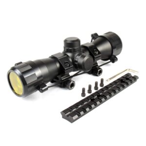 tacfun compact 4x32 scope + rings + picatinny mount for mossberg 500 590 835 shotguns