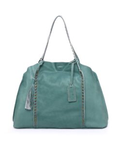 old trend genuine leather birch tote bag (mint)